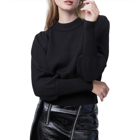 French Connection | Sweaters | French Connection Puff Sleeve Crop ...